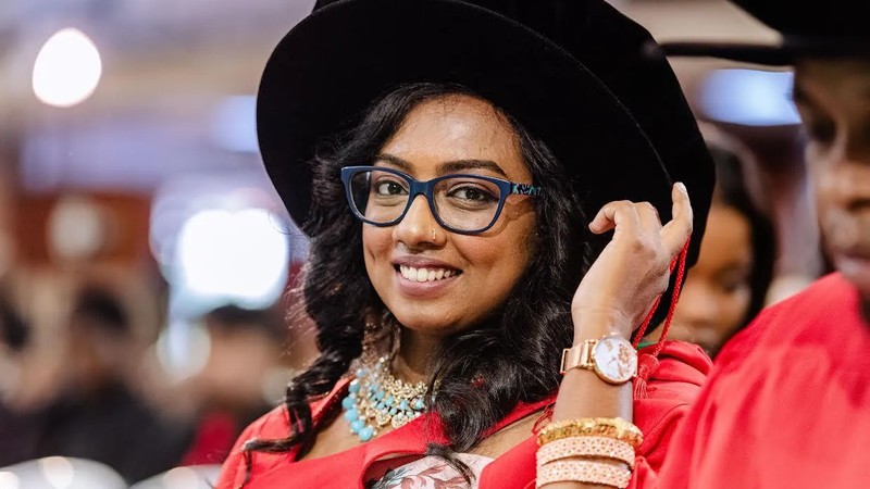 Dr Shavani Naicker is UKZN's youngest PhD graduate
