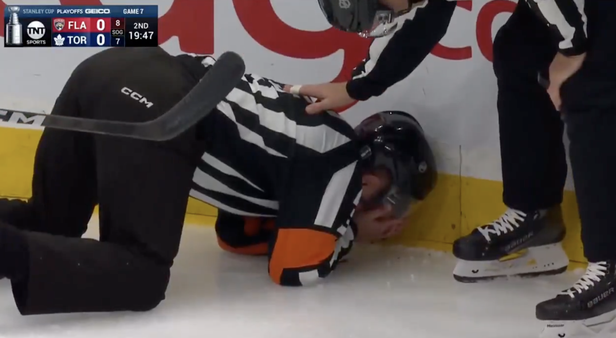 Prayers Are Pouring In For NHL Referee Sunday Night