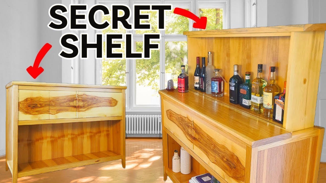 DIY Bar Cabinet with a Hidden Storage Surprise