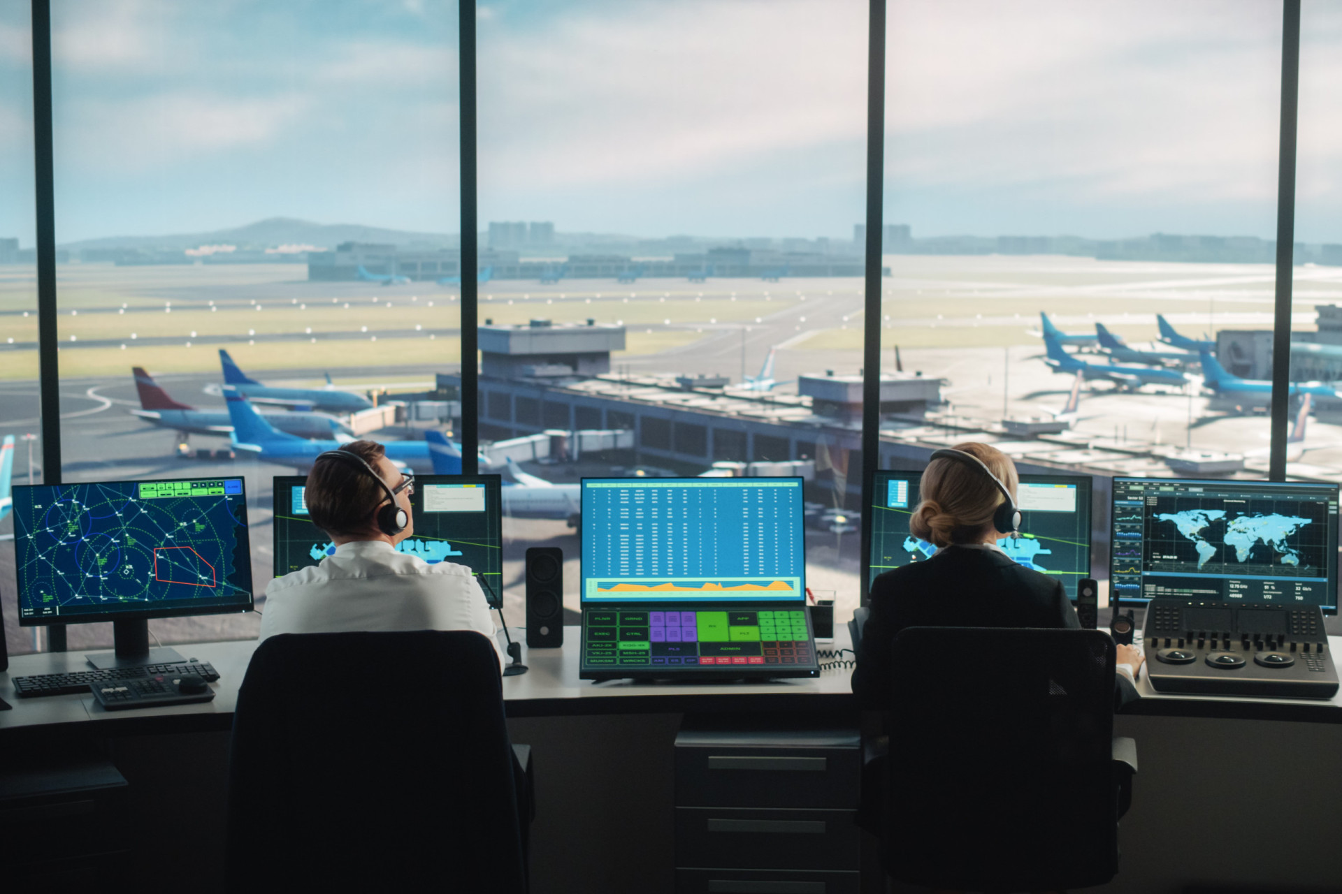 Den stressende jobben som flygeleder