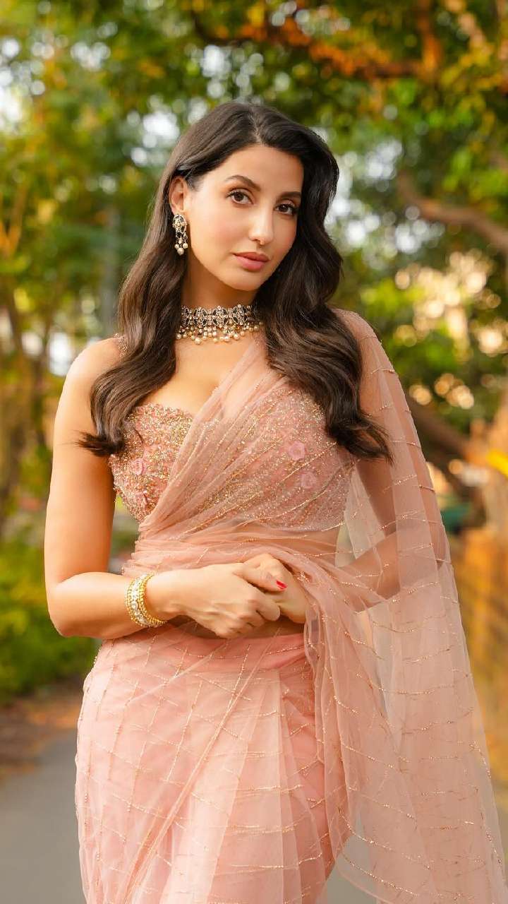 Nora Fatehi's 8 Exquisite Sarees For Roka Ceremony!