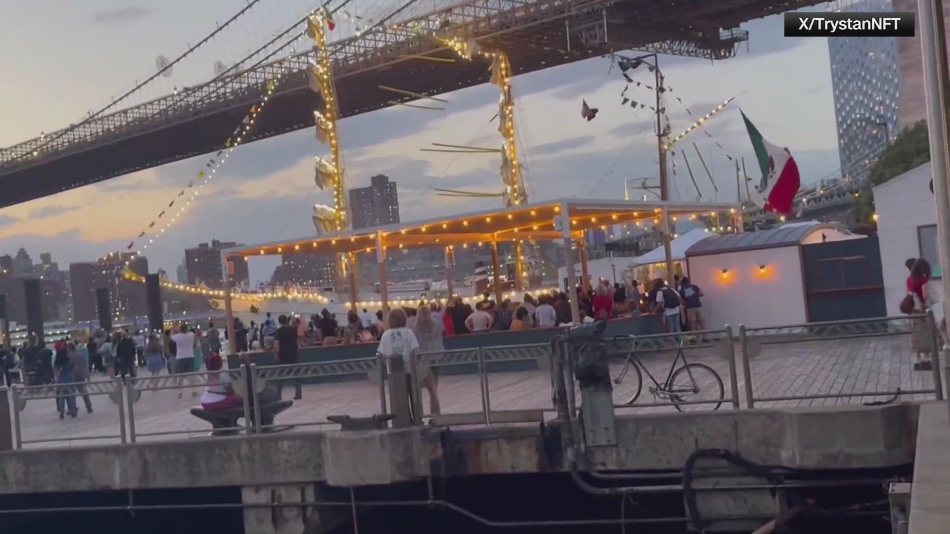 Turbulent waters may have contributed to Mexican tall ship's crash into Brooklyn Bridge