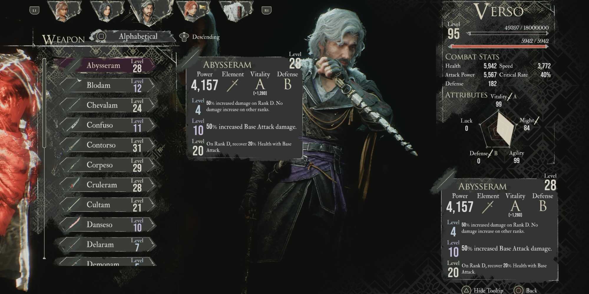 Clair Obscur: Expedition 33: Best Weapons For Verso