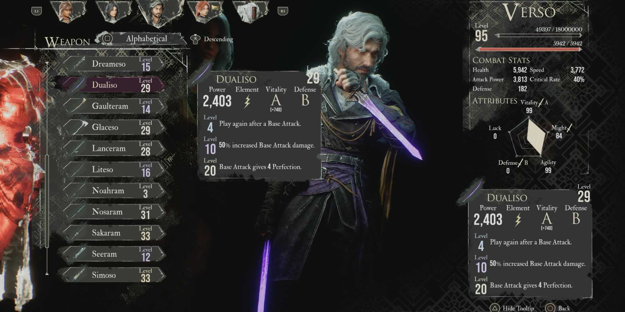 Clair Obscur: Expedition 33: Best Weapons For Verso