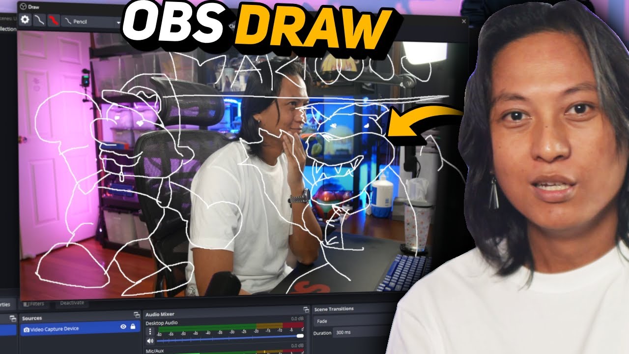 So You Can Draw Stuff on Your Screen in OBS Now (OBS Draw Plugin)