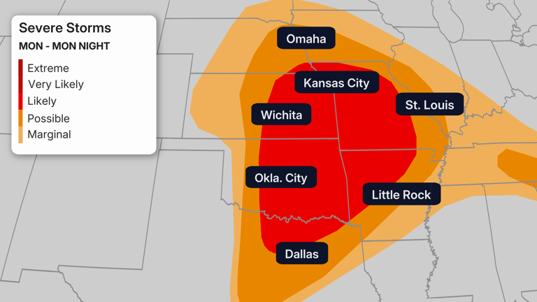 Damaging Winds, Large Hail And Strong Tornadoes Possible, As Severe Storms Threaten The Plains