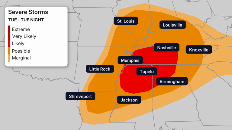 Damaging Winds, Large Hail And Strong Tornadoes Possible, As Severe Storms Threaten The Plains