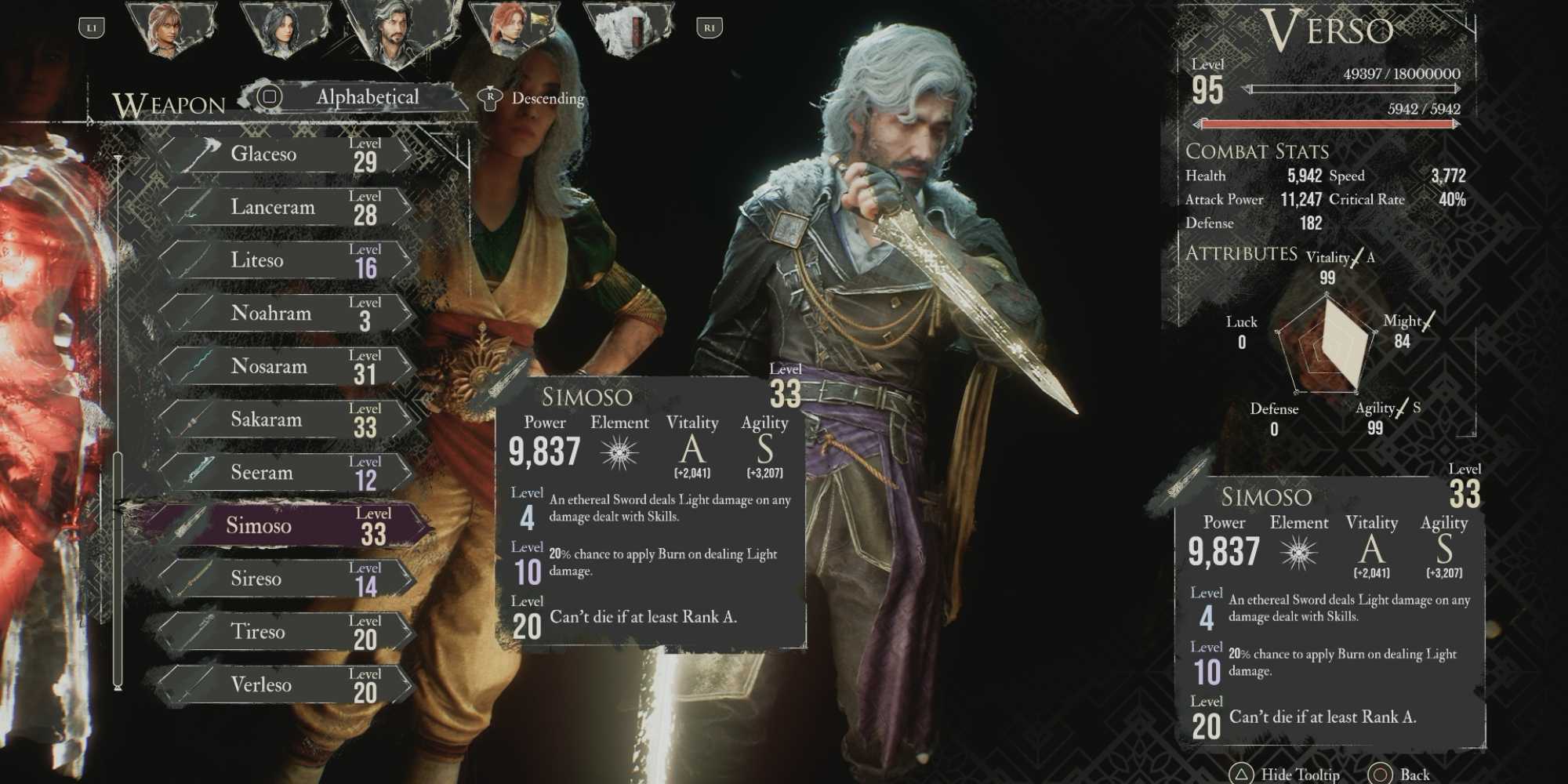 Clair Obscur: Expedition 33: Best Weapons For Verso