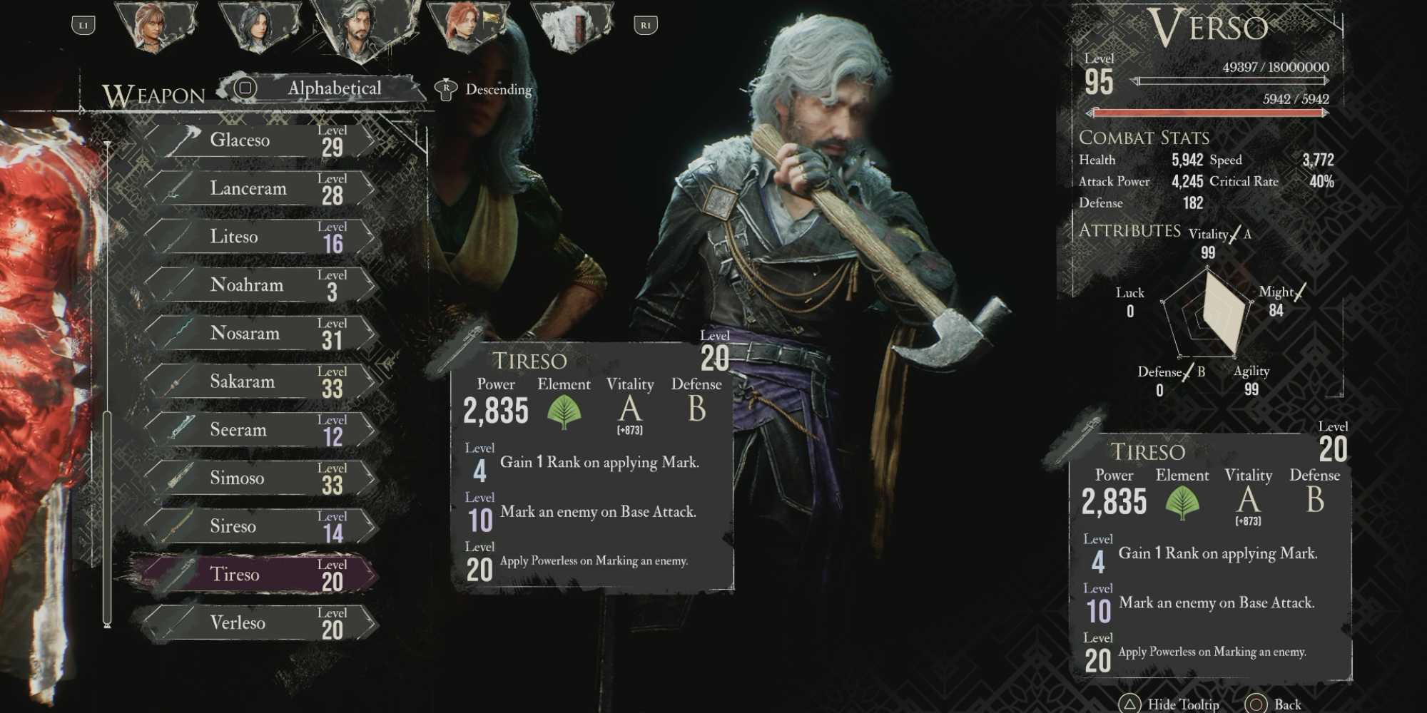 Clair Obscur: Expedition 33: Best Weapons For Verso