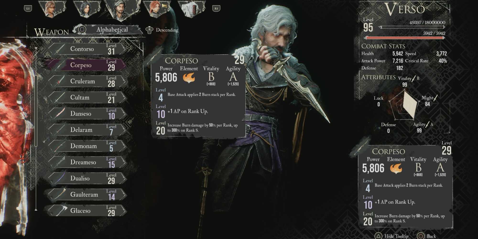 Clair Obscur: Expedition 33: Best Weapons For Verso