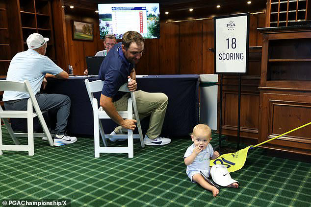 Incredible footage of Scottie Scheffler's 'elite dad move' moments ...