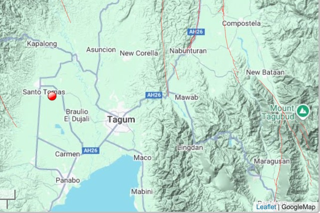 Magnitude 5.2 quake rocks Davao Del Norte