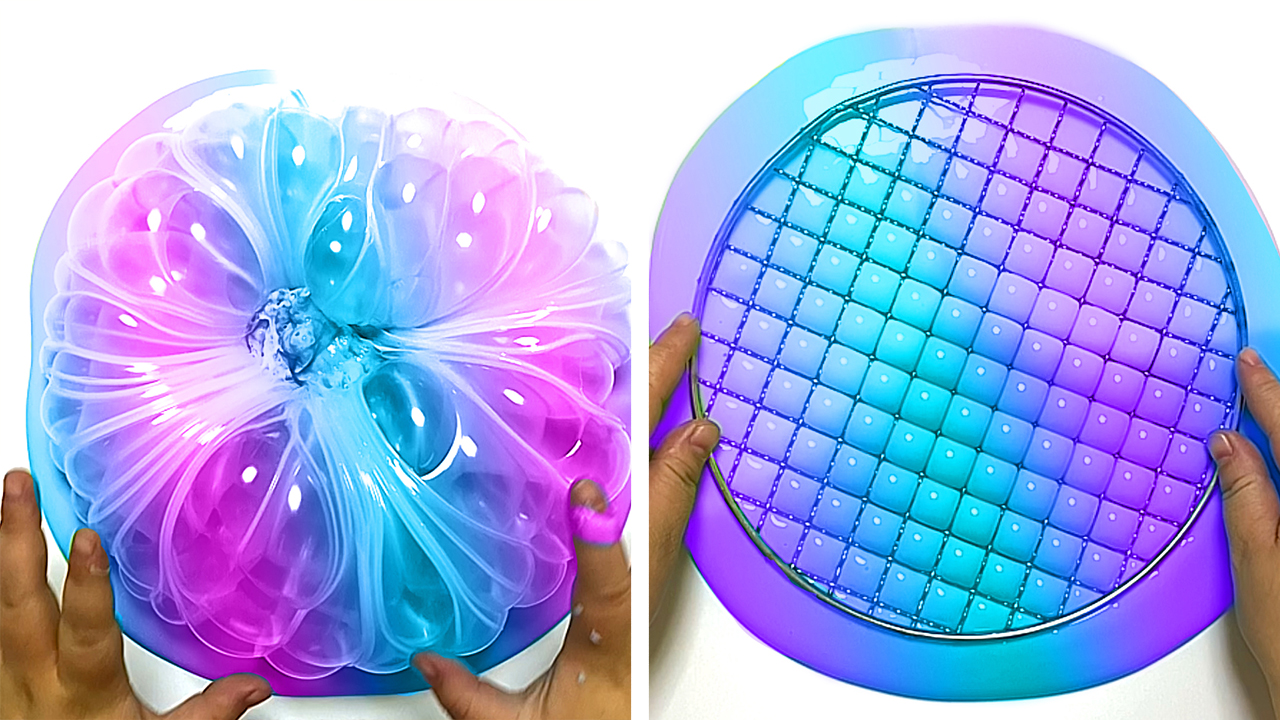 10 Minutes of Oddly Satisfying Slime ASMR | Relaxing When Stressed or ...