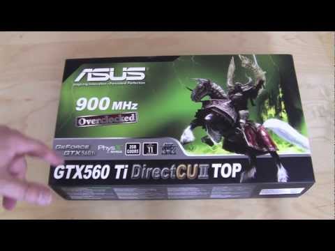 ASUS ENGTX560 Ti DirectCU II TOP Video Card Unboxing