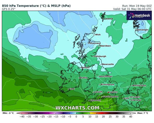 Cold weather forecast as new maps reveal exact date of 1C Polar blast