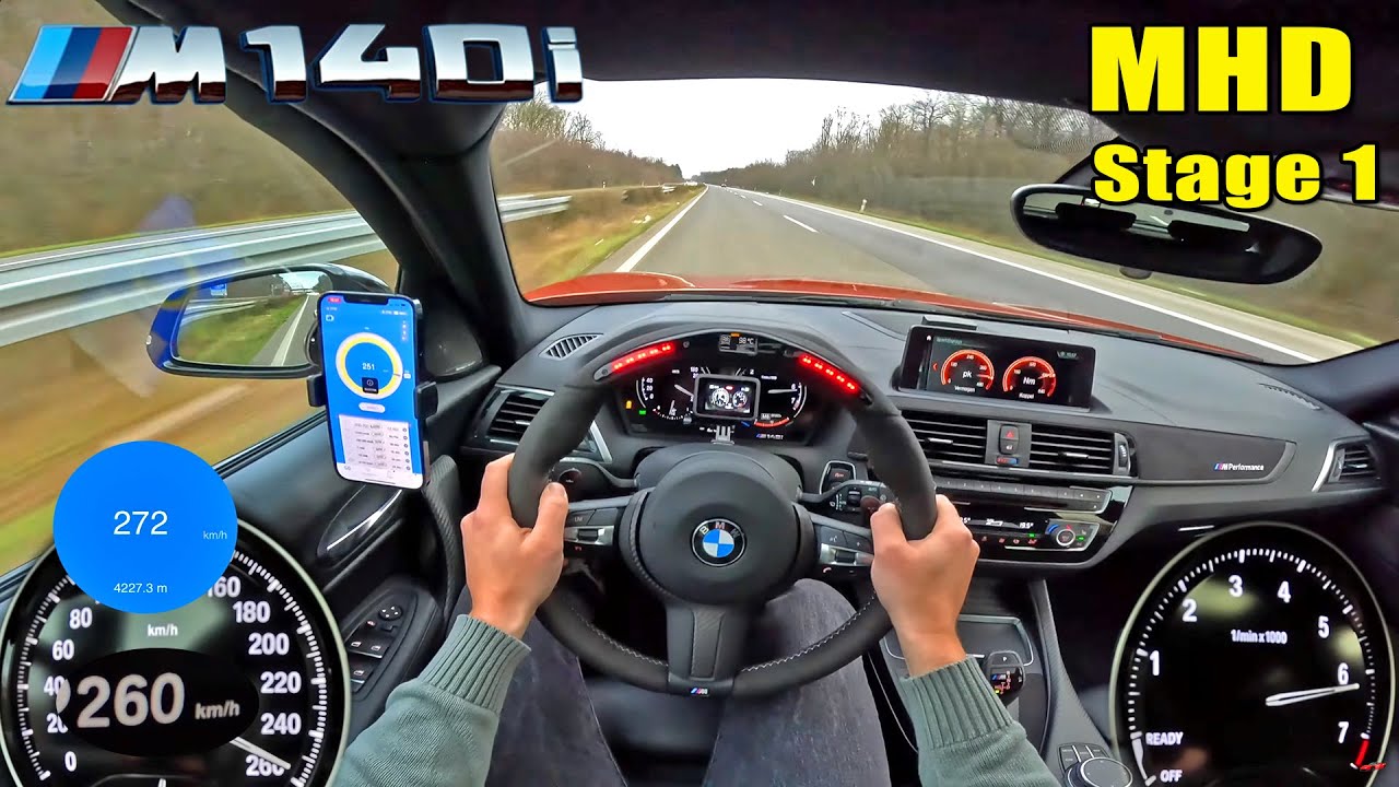 BMW M140i Stage 1 – 100–250 KMH Autobahn POV + Track Experience! 🔥