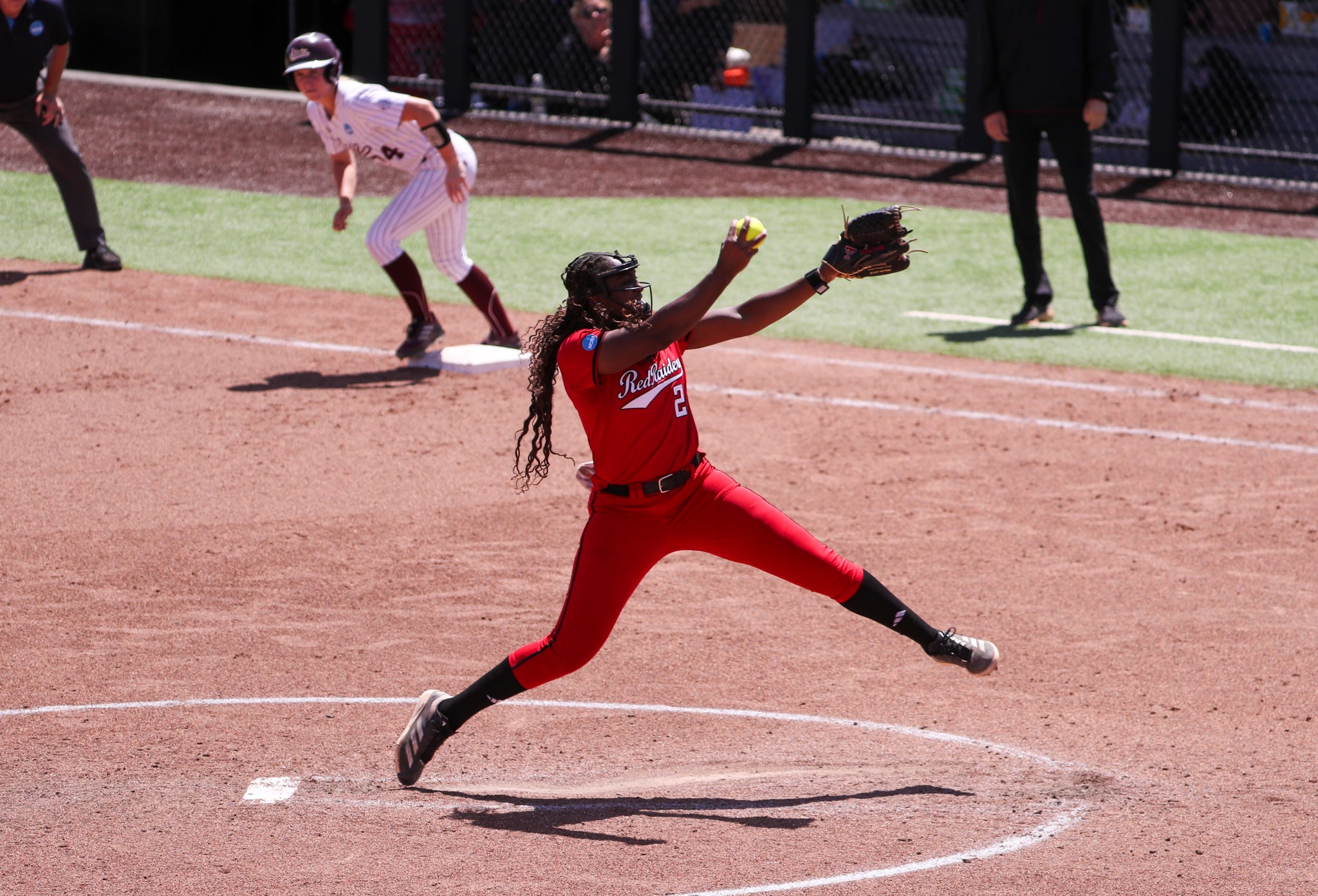 Texas Tech softball's NiJaree Canady sporting different shade of red ...