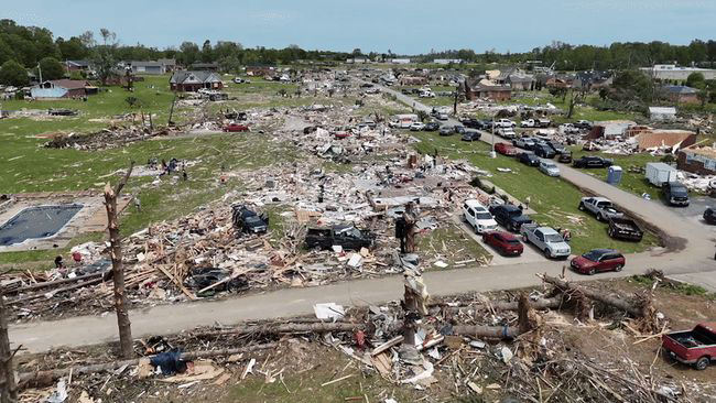 Shocking Drone Footage Shows Trail of Destruction After Deadly Tornado ... Shocking Drone Footage Shows Trail of Destruction After Deadly Tornado ...