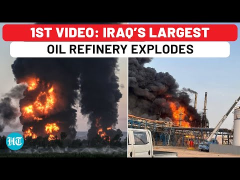 Iraq's Largest Oil Refinery in Flames: Inferno Engulfs Baiji Oil ...