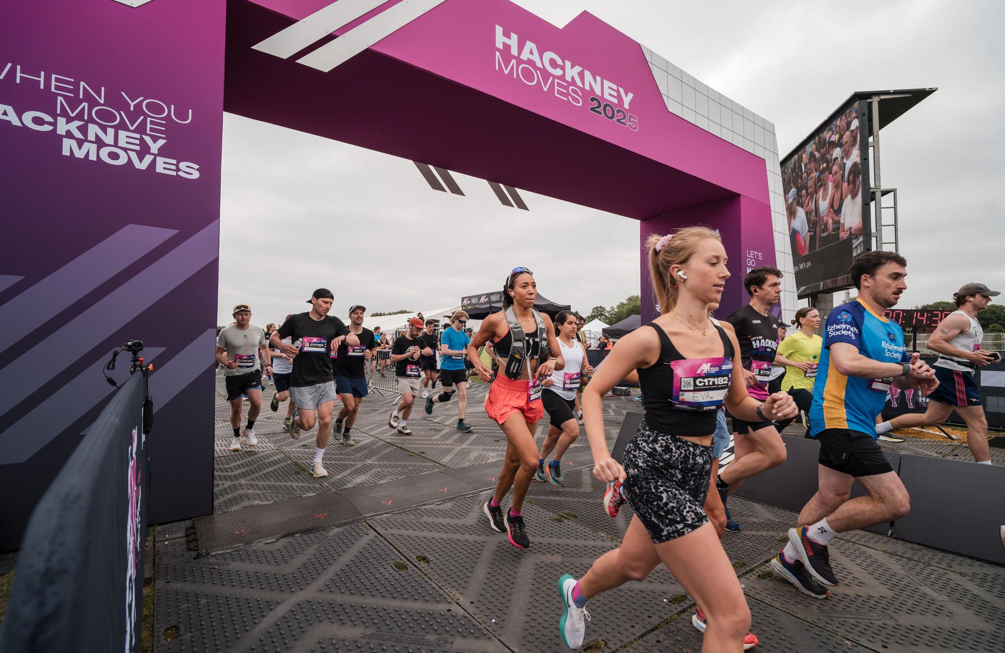 Record numbers race through Hackney for London’s biggest half marathon