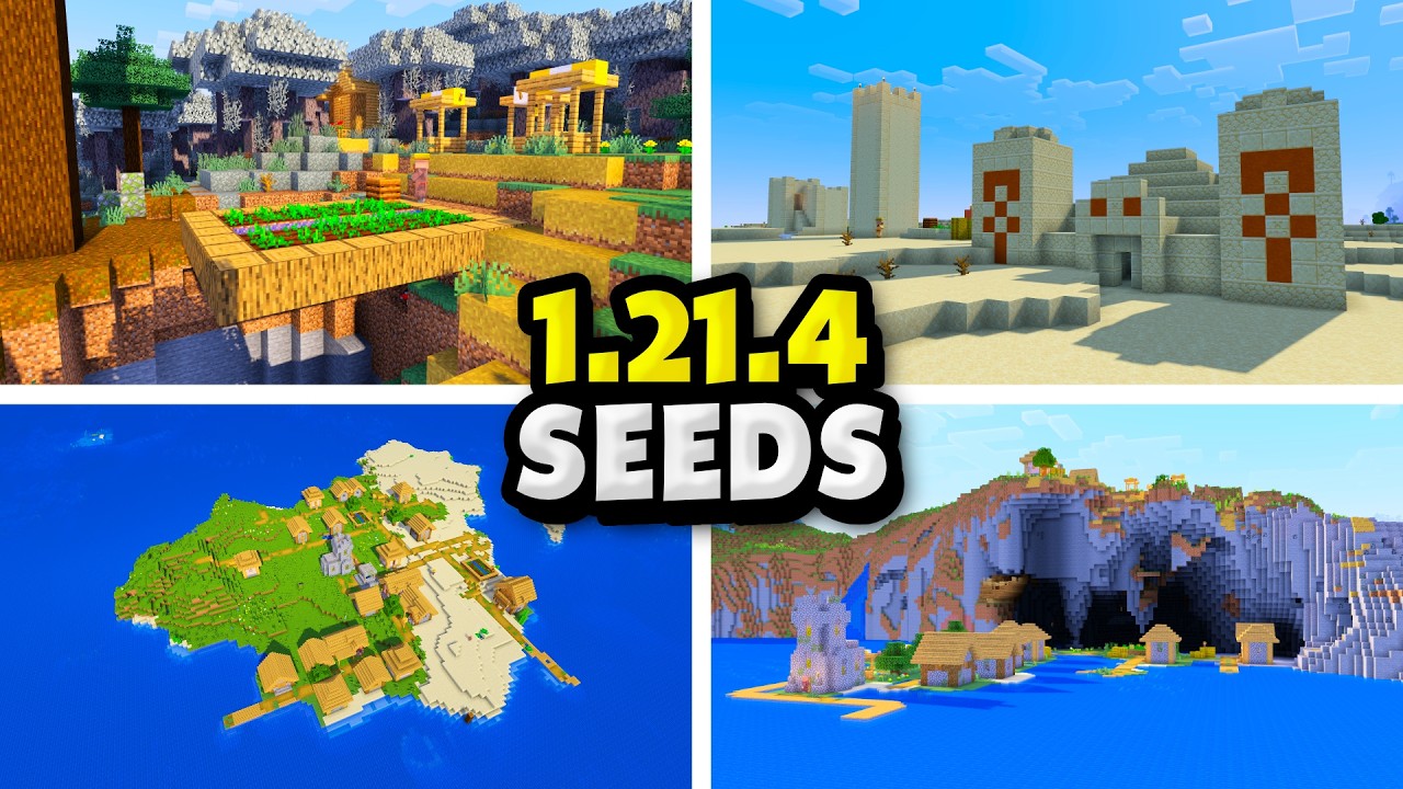 Top 25 Best New Village Seeds for Minecraft 1.21.4! (Minecraft Java ...