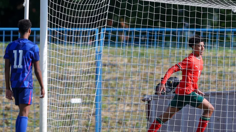 How Cristiano Ronaldo Jr celebrated his first Portugal goal