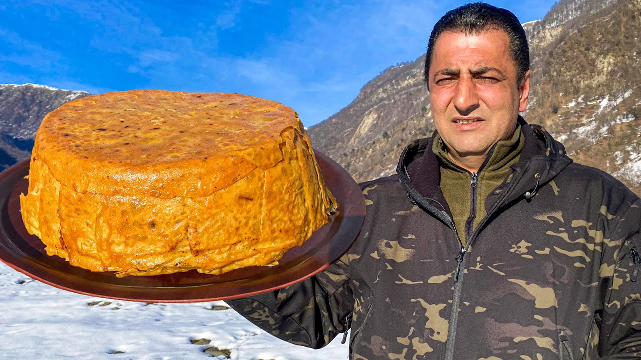 Traditional shah pilaf recipe in the village | Azerbaijani national dish