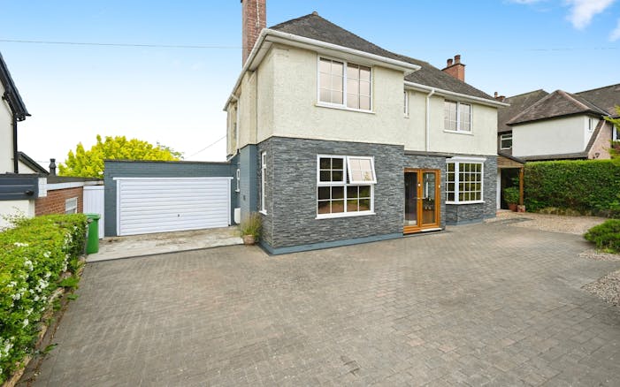 Three-bed Stretton home with balcony and countryside views for £450,000