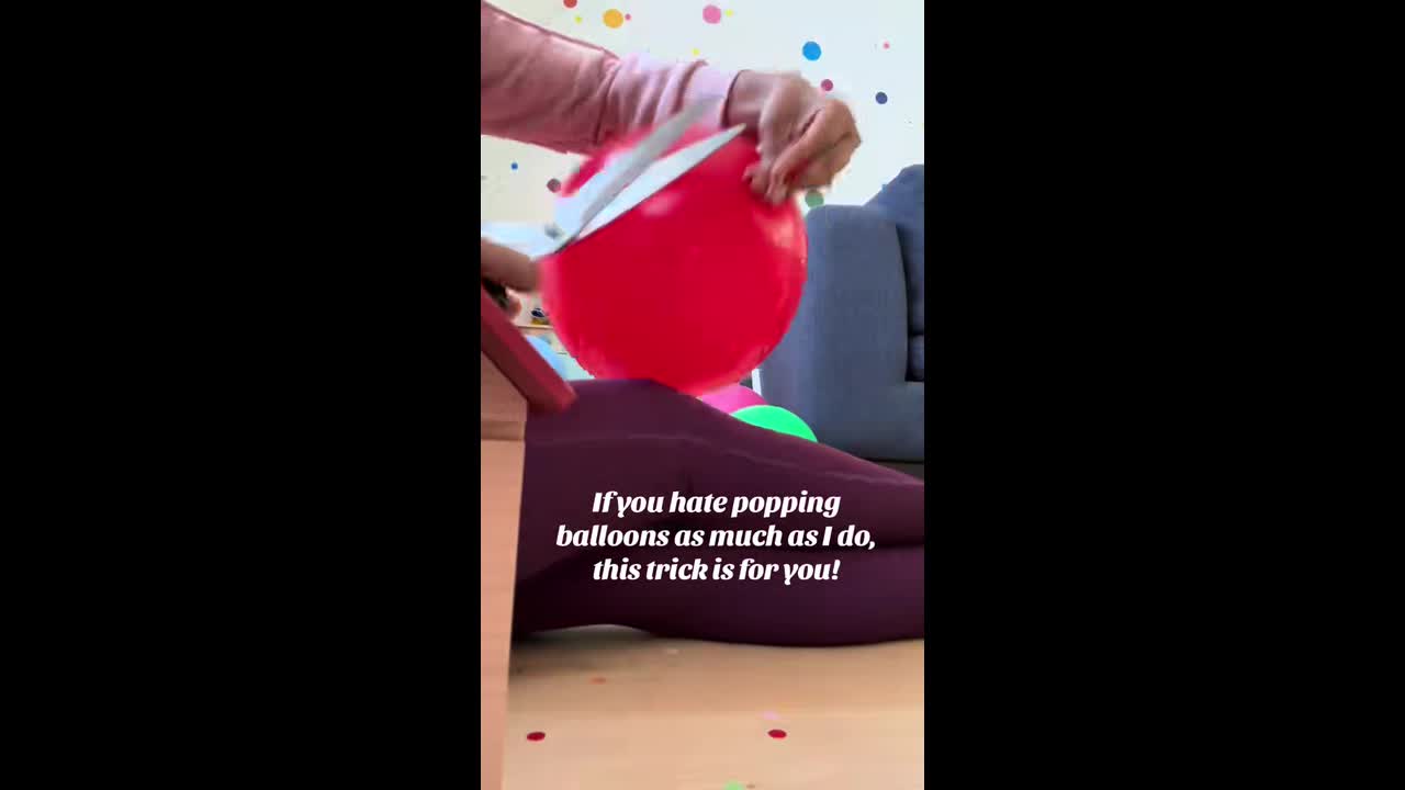 How to deflate balloons without popping them