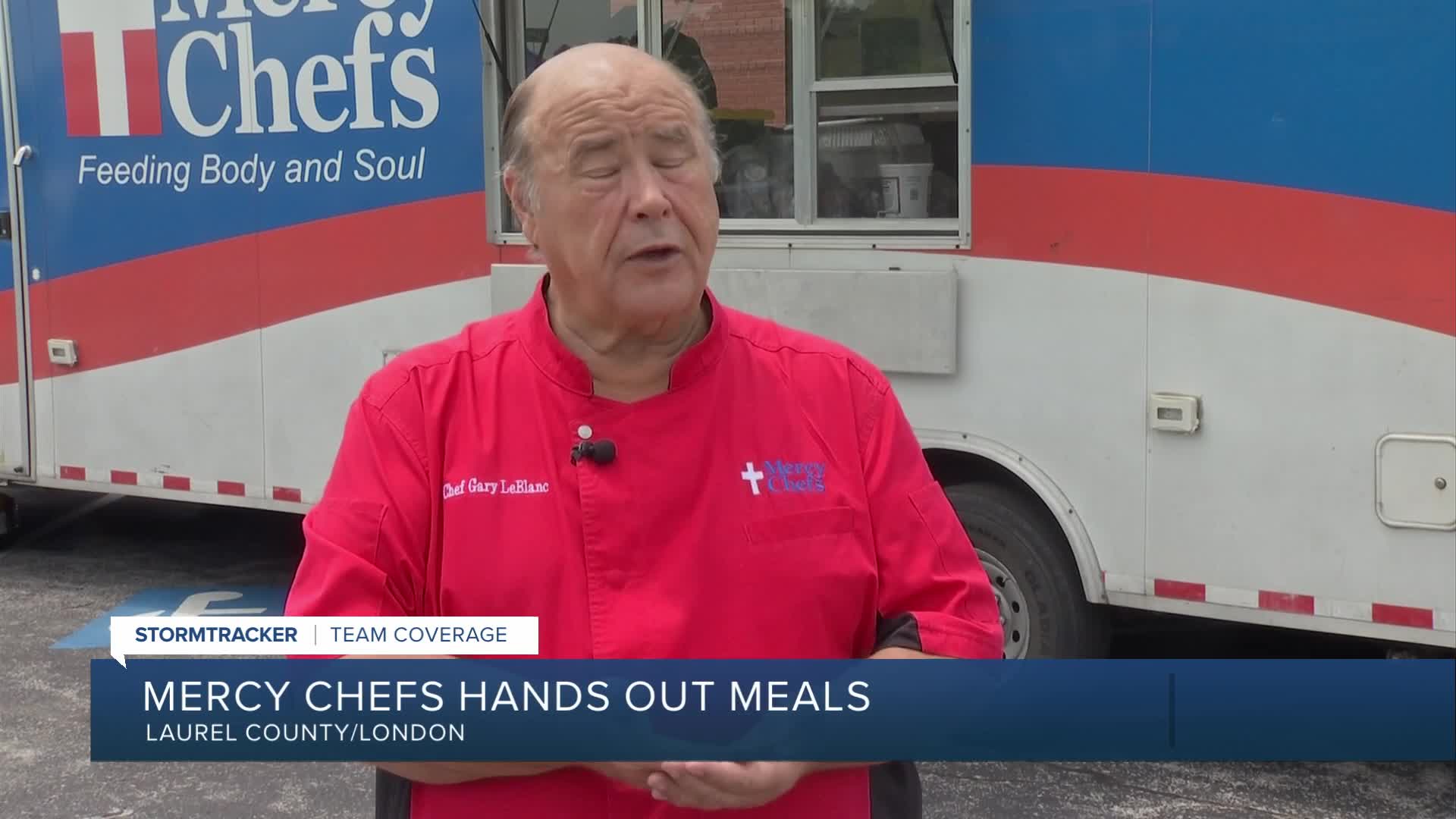 Mercy Chefs hands out meals