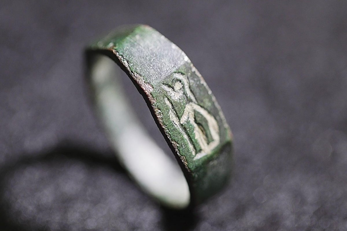 Rare Roman ring with mysterious engraving discovered by 13-year-old on hike