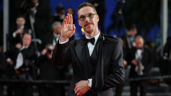 Benedict Cumberbatch wears arm sling with tux at Cannes Film Festival ...