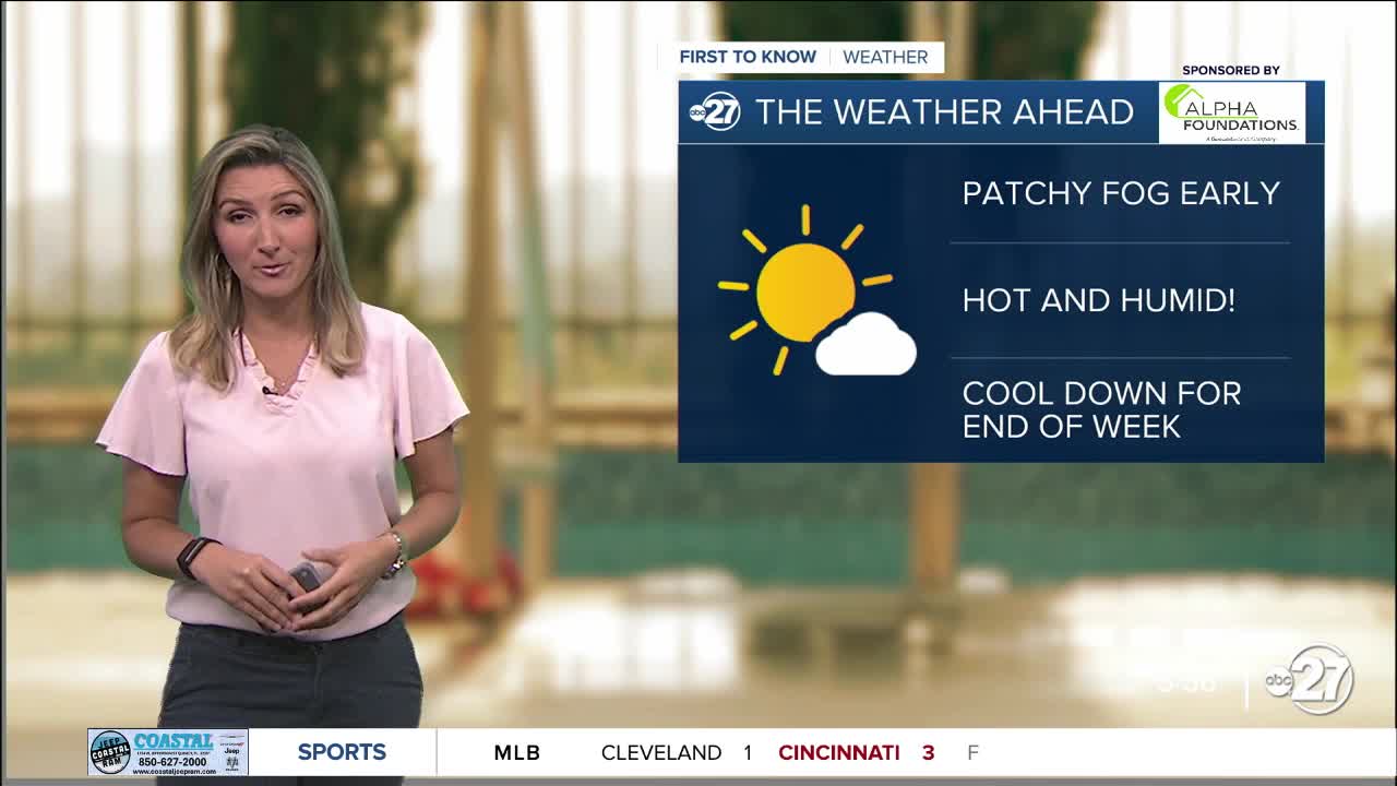 Hot set up for beginning of week with relief on the way