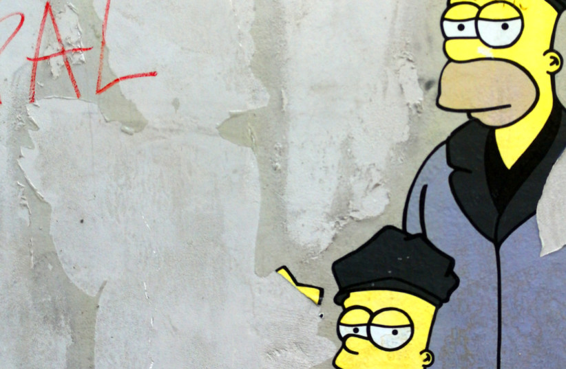 The Jewish Simpsons Holocaust mural in Milan defaced in latest act of ...