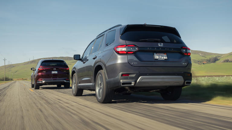 2023 Honda Pilot vs. 2024 Mazda CX-90: Head vs. Heart in This 3-Row Battle