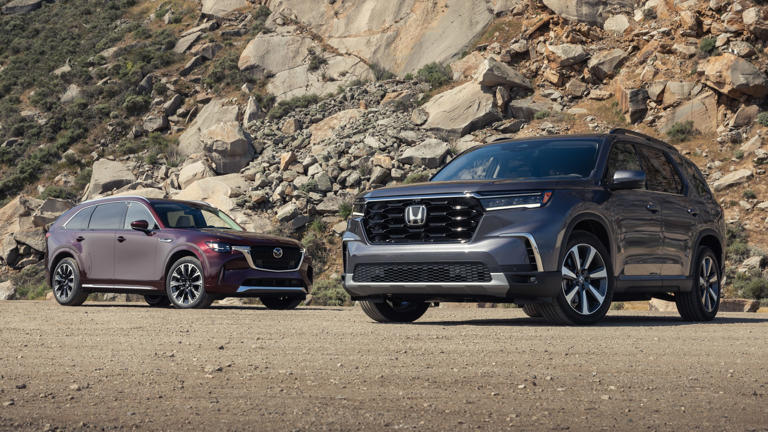 2023 Honda Pilot vs. 2024 Mazda CX-90: Head vs. Heart in This 3-Row Battle