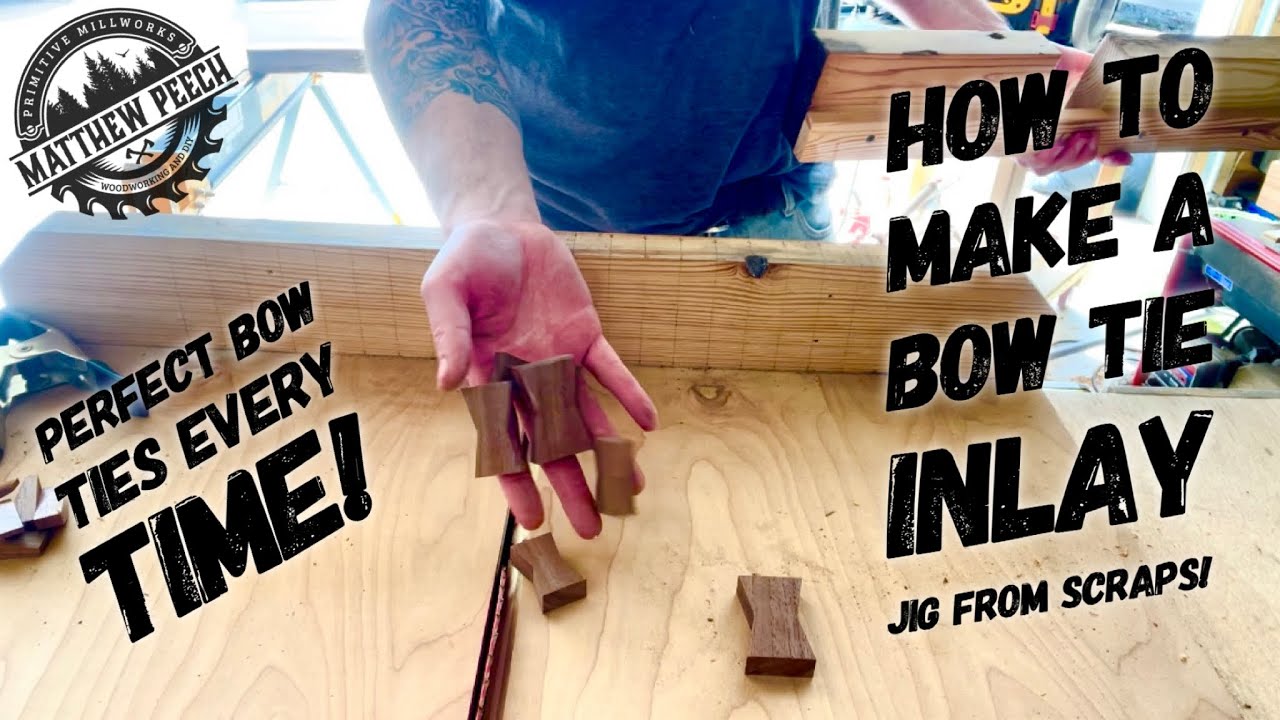 How to Make a Simple Bow Tie (Butterfly) Inlay Jig from Scraps!