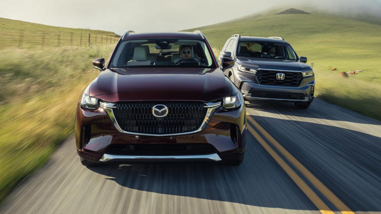 2023 Honda Pilot vs. 2024 Mazda CX-90: Head vs. Heart in This 3-Row Battle