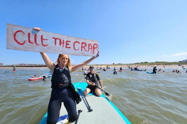 Protestors paddle out at Wallasey beach in nationwide call to stop ...