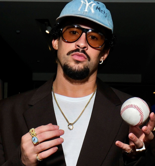 Rapper Bad Bunny turns heads in Mets’ cap during the Subway Series ...