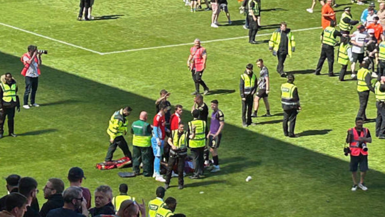 Jack MacKenzie left bloodied after shocking fan incident at Aberdeen vs ...