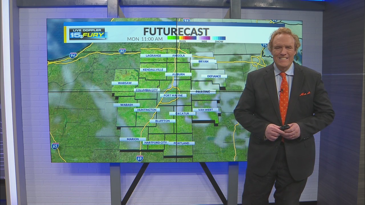 Sunshine and clouds with nice temps today