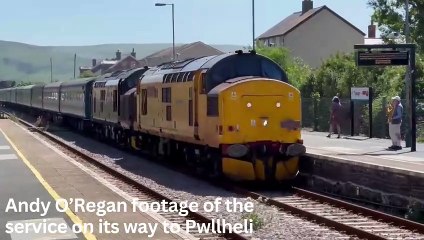 Cambrian pathfinder rail tour travels through Powys and Gwynedd