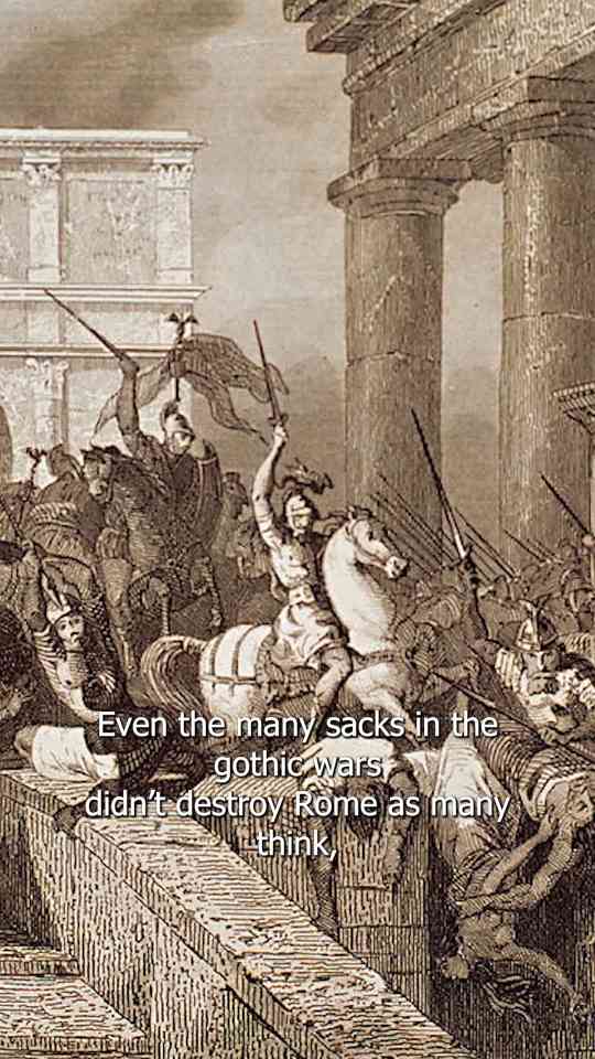 How badly did the sacks of Rome damage the city?