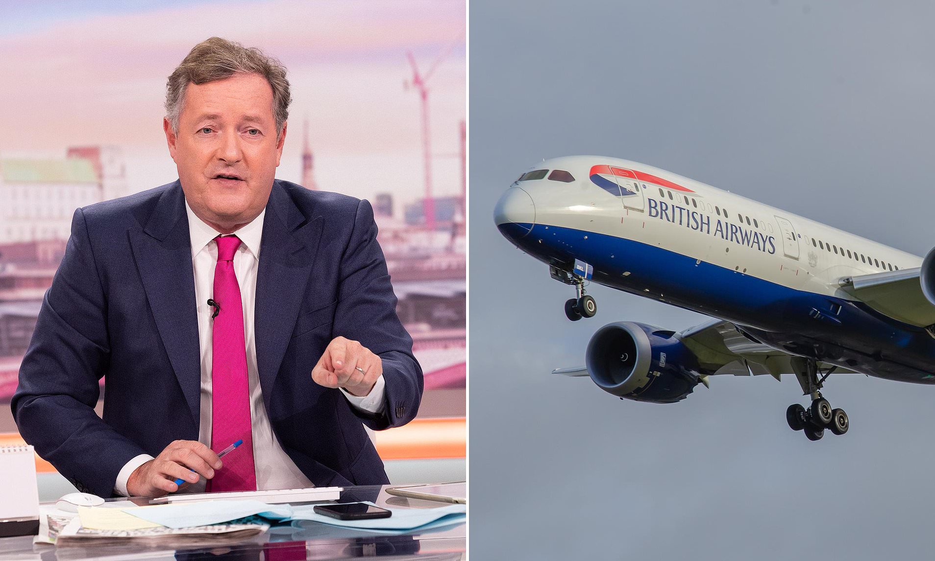 Piers Morgan pleads with British Airways to change inflight feature for ...