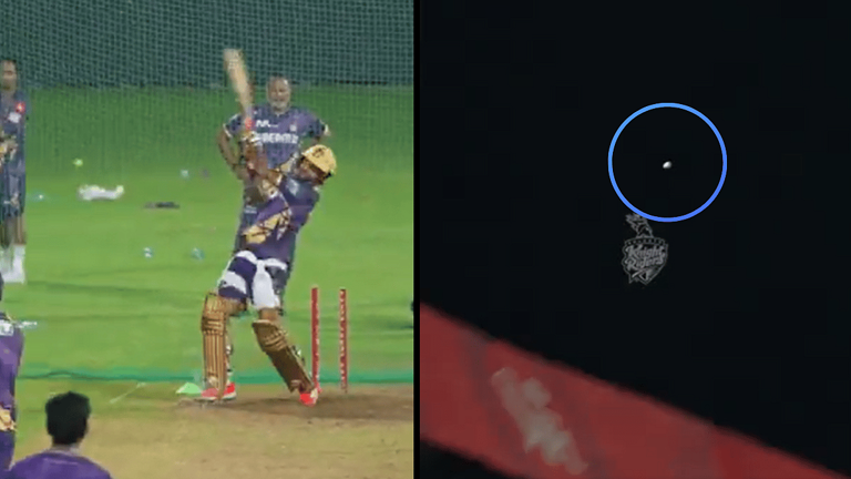 IPL 2025: KKR's Star Player Sunil Narine Sends Ball Out Of Chinnaswamy ...