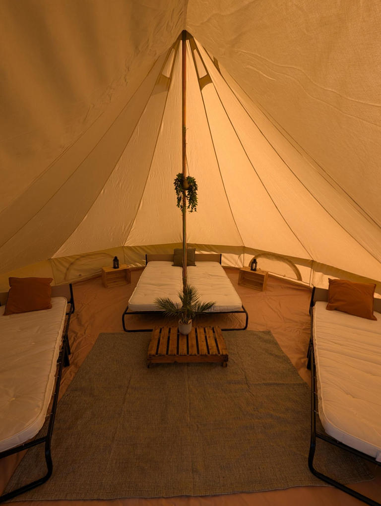 Bell tents arriving at William's Den this May Half Term as campsite ...