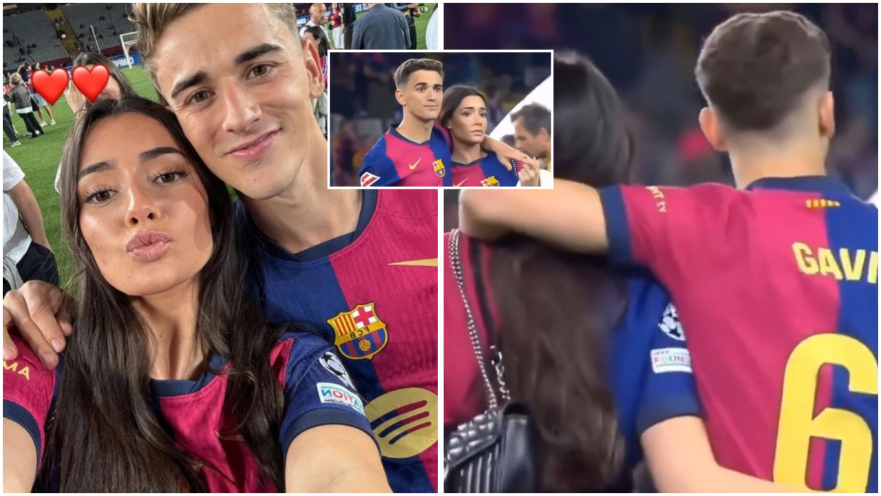 WATCH: Gavi celebrates La Liga victory with his new girlfriend Ana