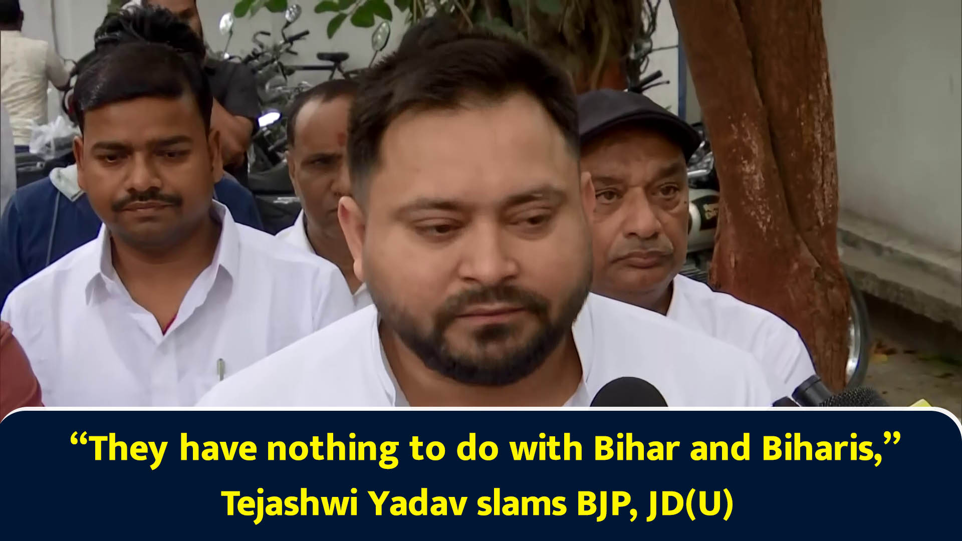 “They have nothing to do with Bihar and Biharis,” Tejashwi Yadav slams ...
