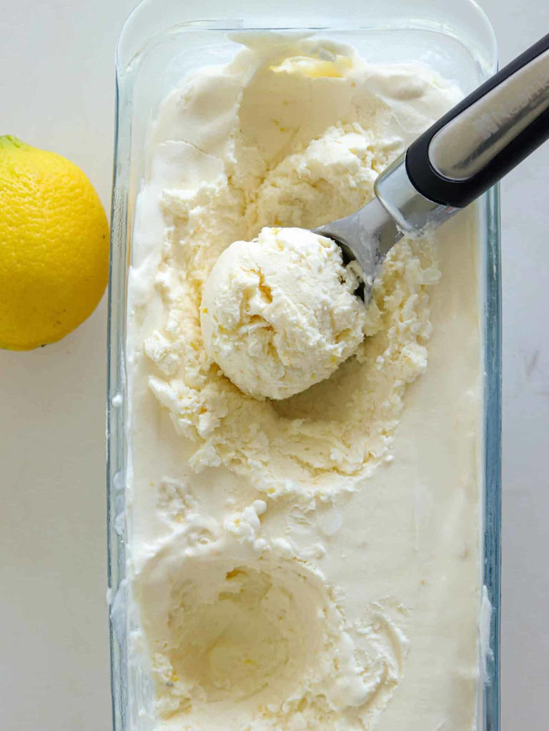 3-Ingredient Lemon Ice Cream